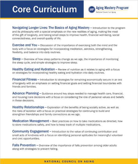 SSCI - Aging Mastery Program